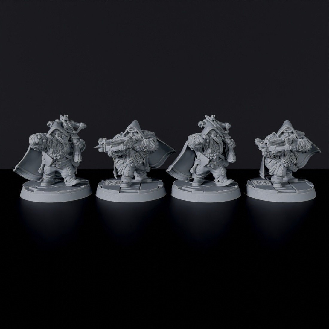 Dwarf Rangers - dwarf archers fantasy miniatures - Metalbeard Dwarfs