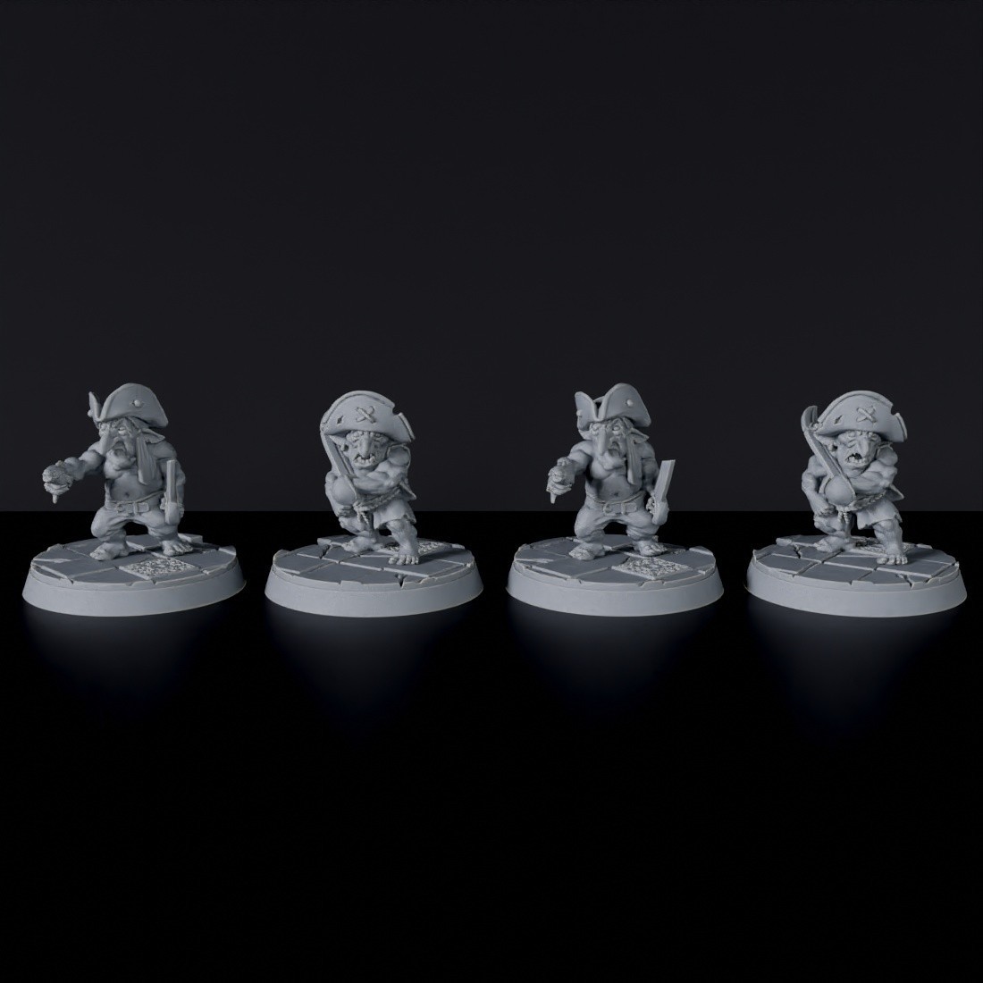 Deck Goblins - pirate goblin fantasy miniatures - Bloodsail Ogres