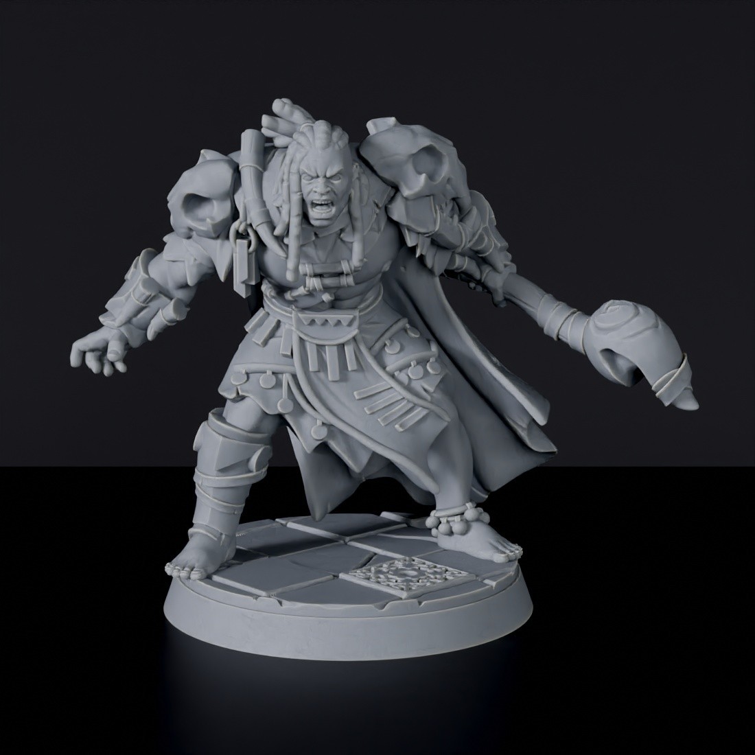 Wakaturu Justicar - 3d printed set includes 2 parts to create miniature