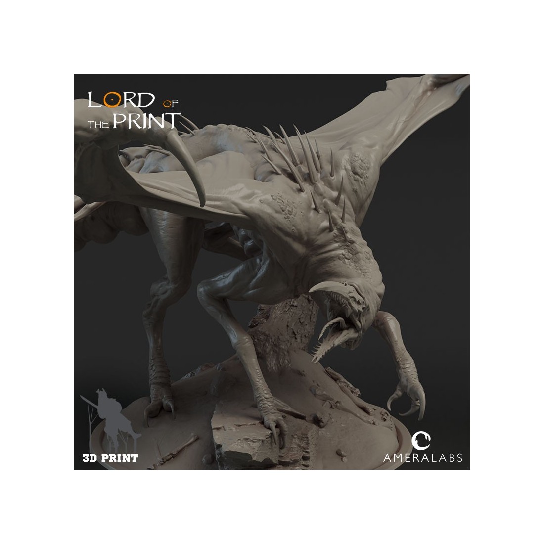 Dragon Cavalry - 3d printed set includes 6 parts to create miniature