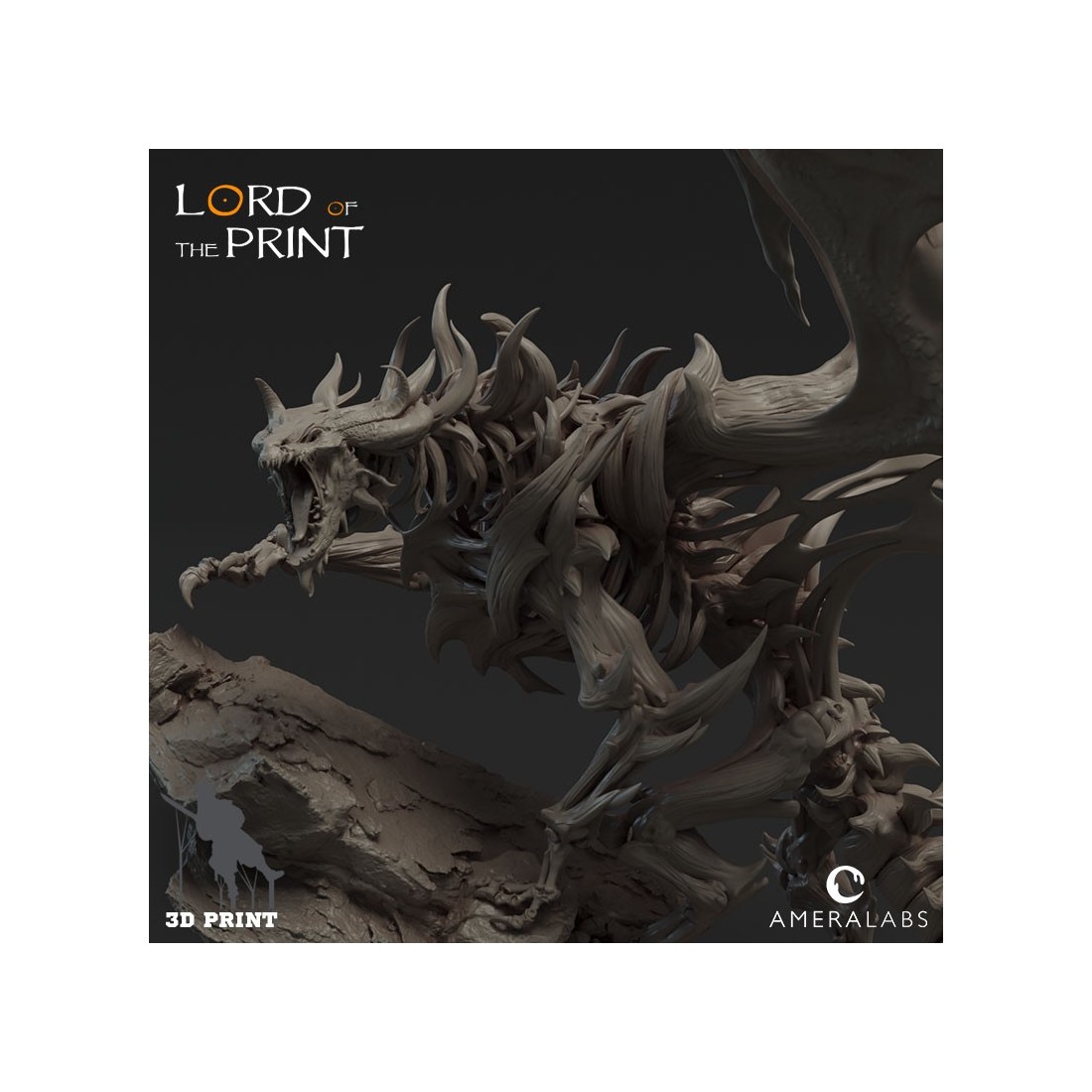 Dragon Cavalry - 3d printed set includes 6 parts to create miniature