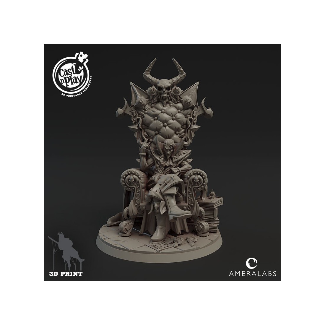 Lucien The Necromancer - undead wizard with tome - Gravehaunt Vampires