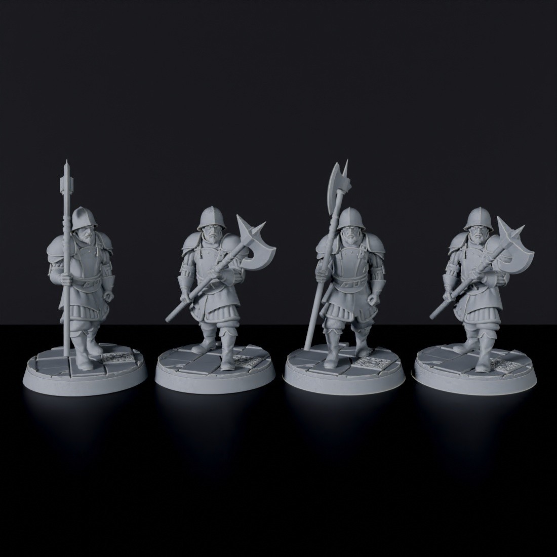 Griffon Knights Army Pack - human knight fantasy minis - Bloodfields