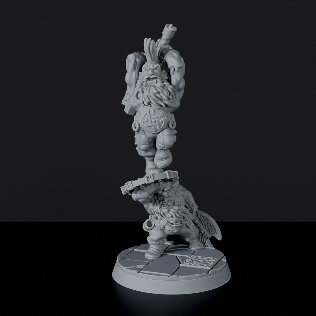 Iro & Kez - dwarf warriors fantasy miniatures - Metalbeard Dwarfs