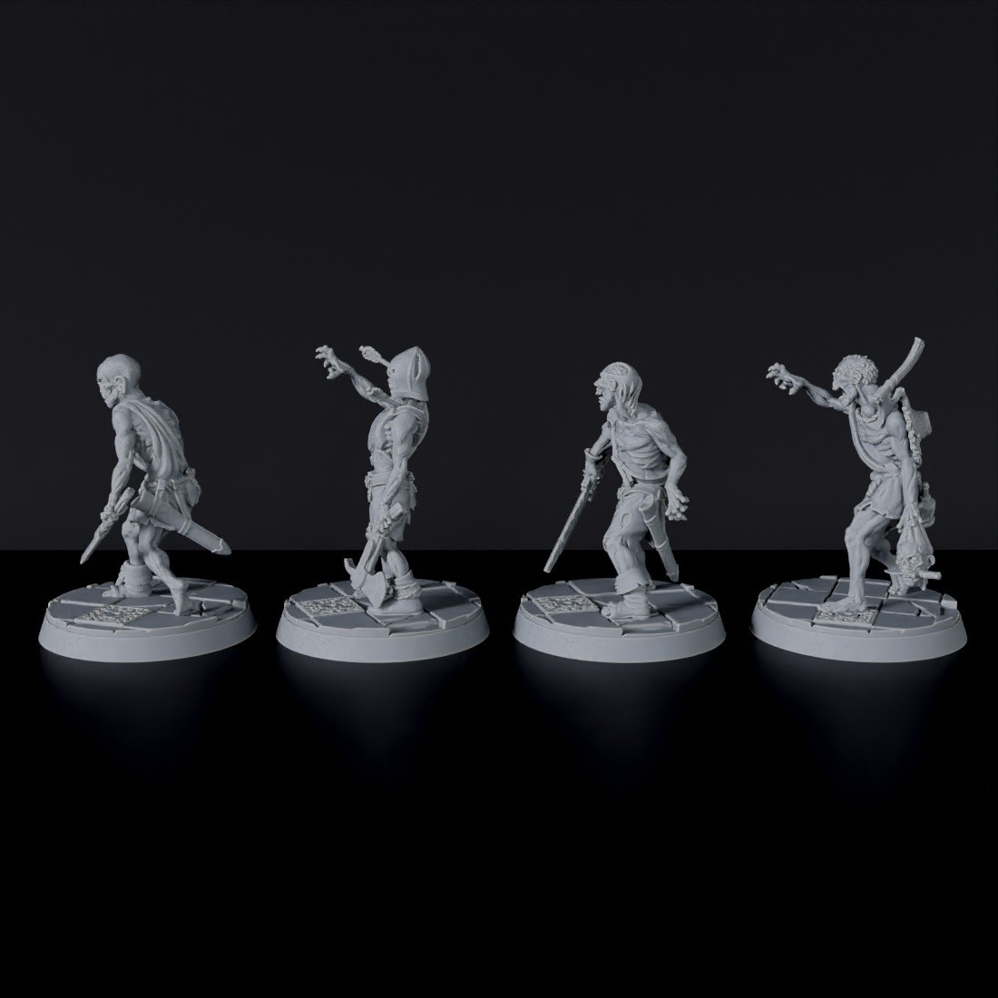 Zombies - undead warriors fantasy miniatures - Gravehaunt Vampires