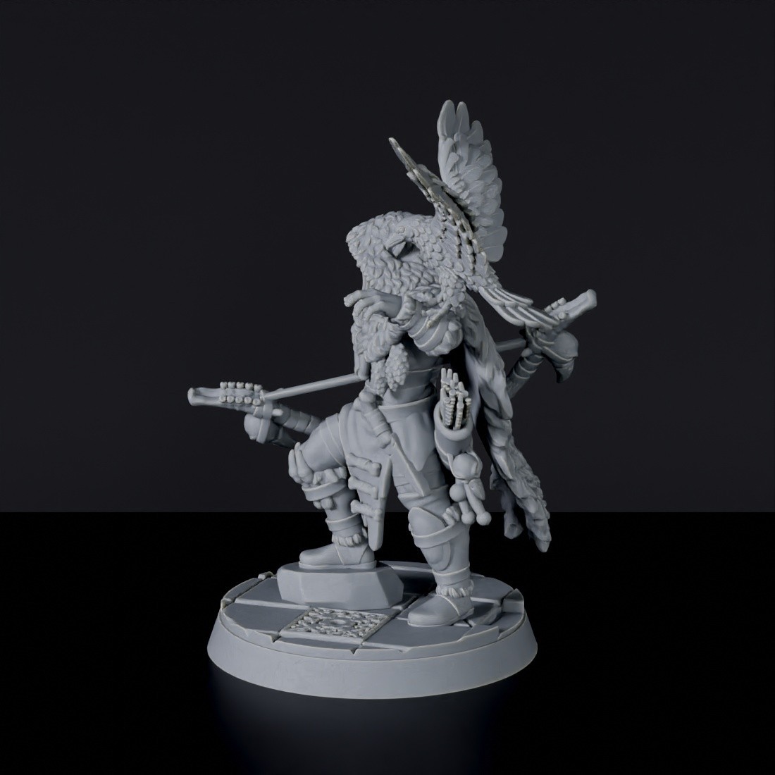 Va'laar Swampwalker - ranger with bow fantasy minis - Sullen Swampfolk