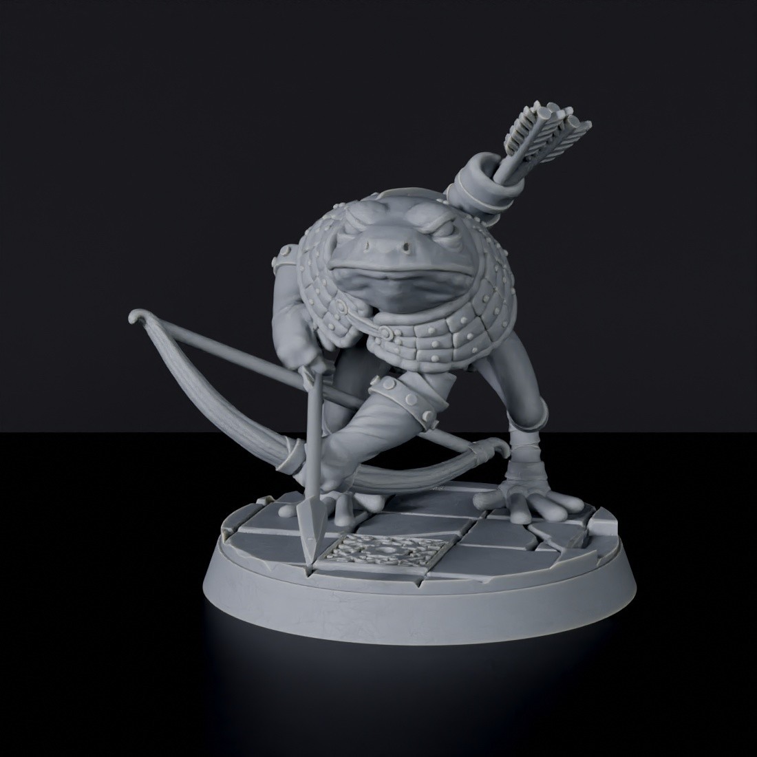 Ribbits the Elusive - frog beast archer with bow - Sullen Swampfolk