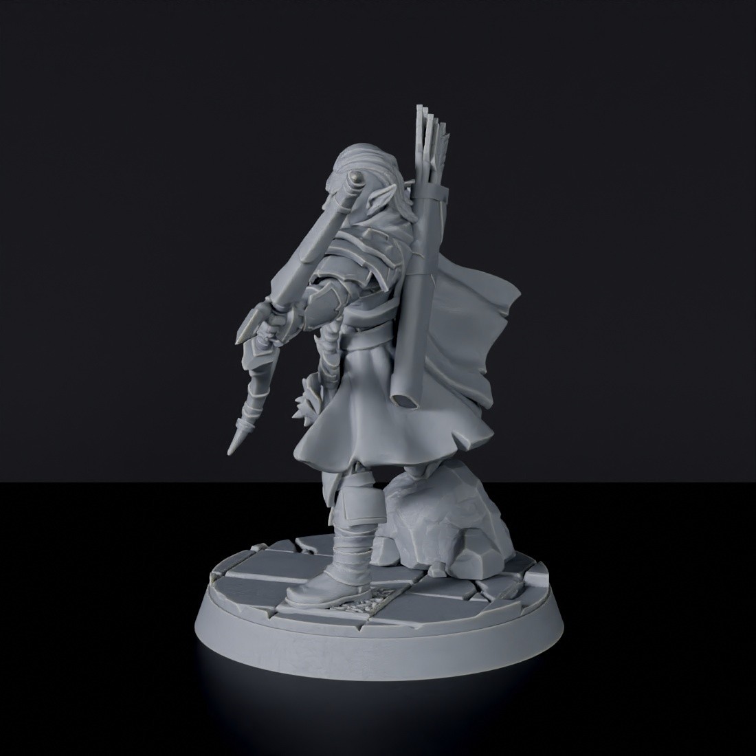 Balander D'Rand - elf fantasy miniature - Everdark Elves