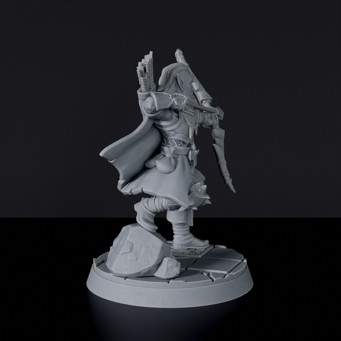 Balander D'Rand - elf fantasy miniature - Everdark Elves