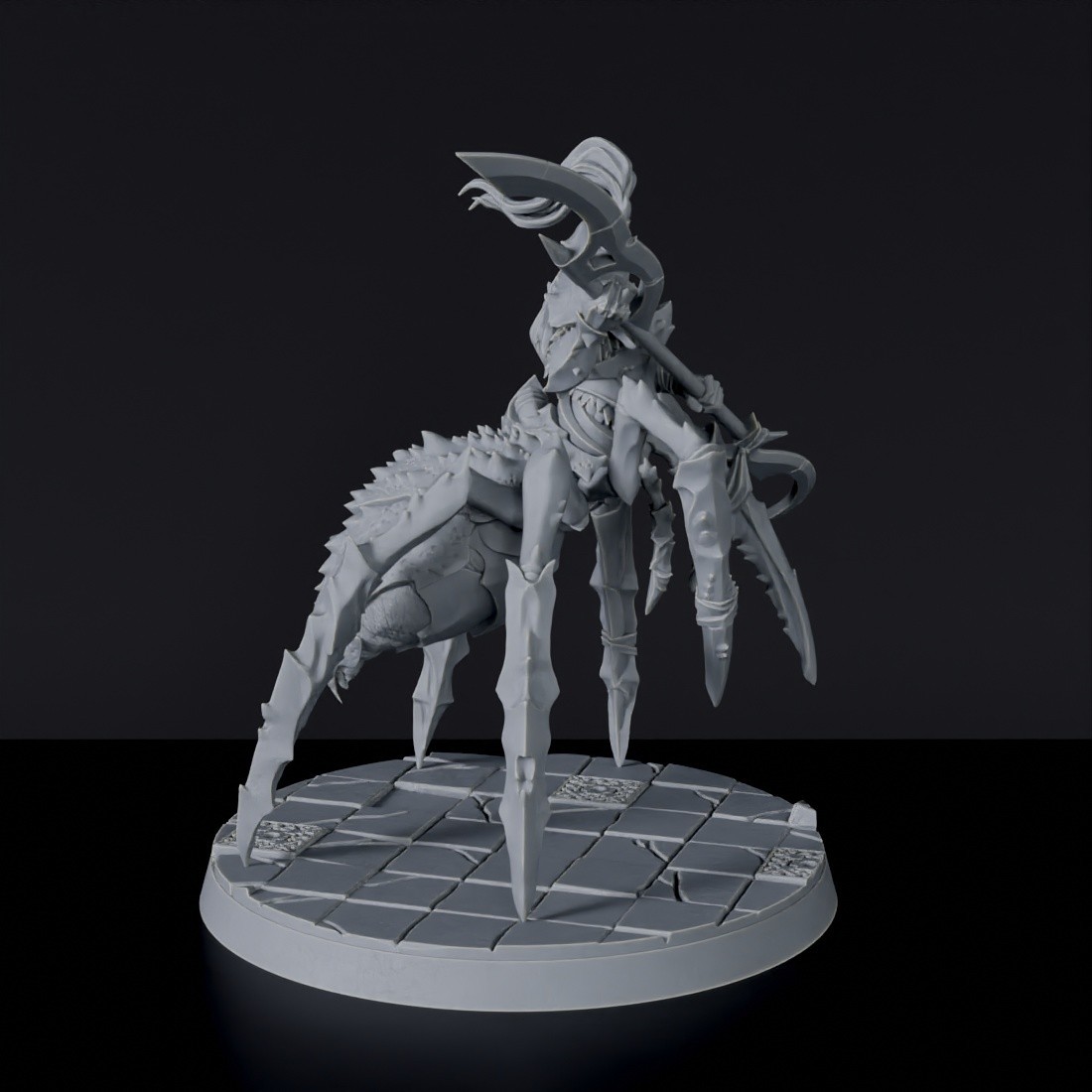 Dusk Lurker - elf beast spider fantasy miniature - Everdark Elves
