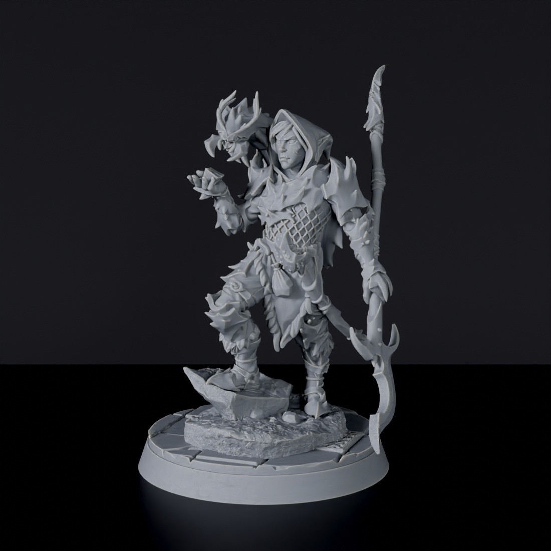 Vagar Her'hatog - elf fantasy miniature - Everdark Elves