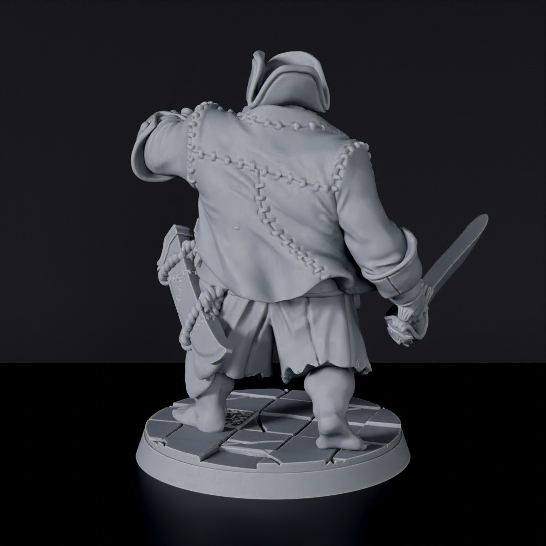 Ogre Crewman - pirate ogre fantasy miniature - Bloodsail Ogres