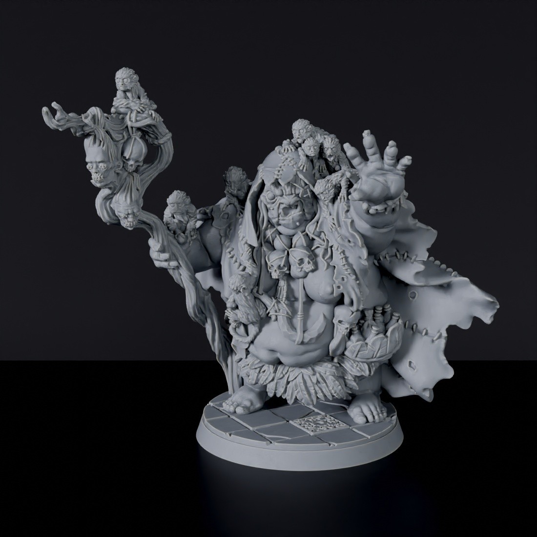Shooshaka Jungle Hag - pirate ogre shaman miniatures - Bloodsail Ogres