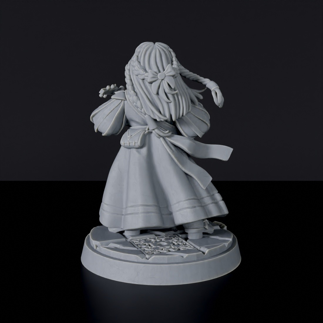 Dwarf Female Bard - dwarves fantasy miniatures - RPG games