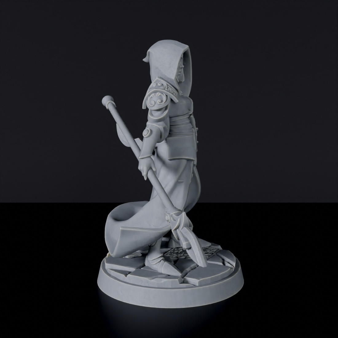 Human Female Sorcerer - human wizard fantasy miniatures - RPG games