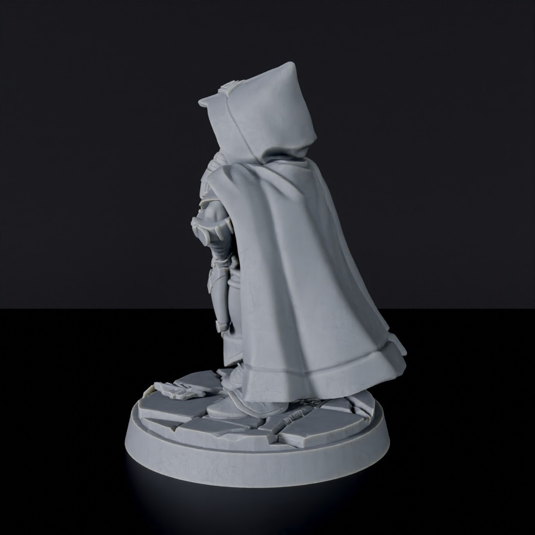 Dwarf Female Rogue - dwarves thief fantasy miniature - RPG games