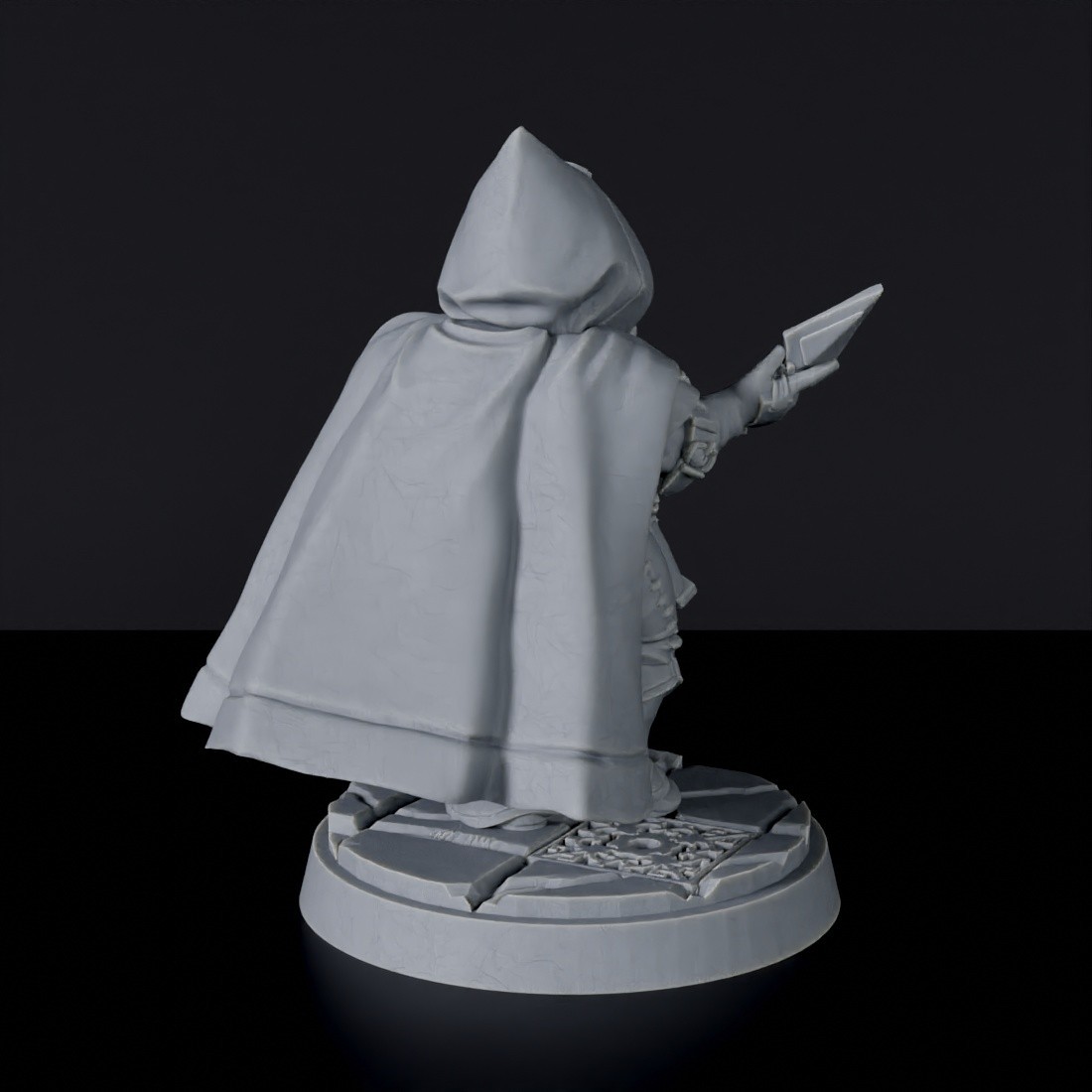 Dwarf Female Rogue - dwarves thief fantasy miniature - RPG games