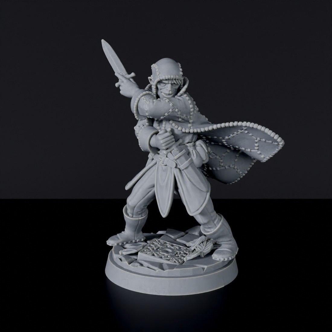 Human Male Rogue - human thief fantasy miniatures - RPG games