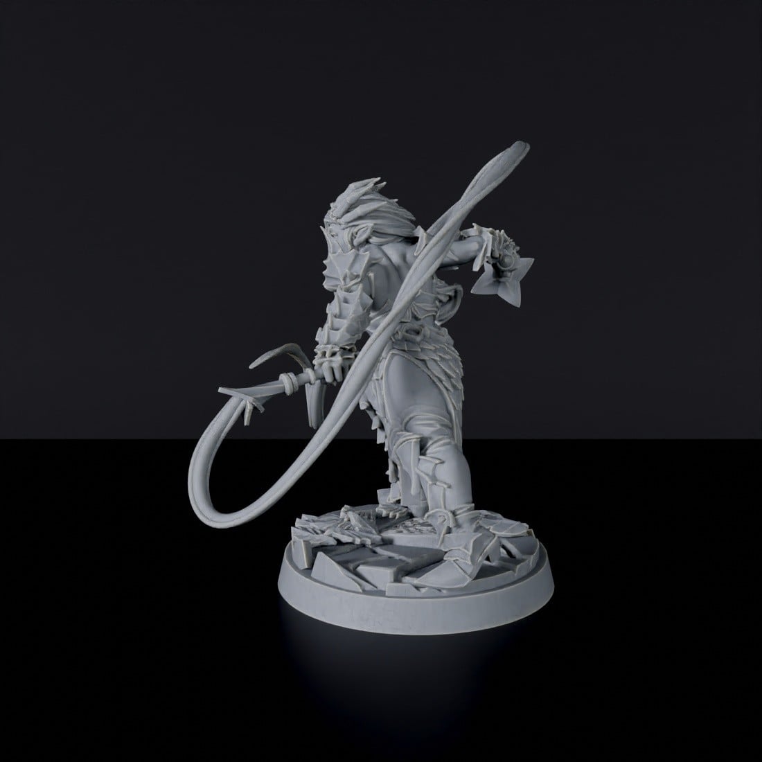 Tiefling Female Cleric - tieflings fantasy miniature - RPG games
