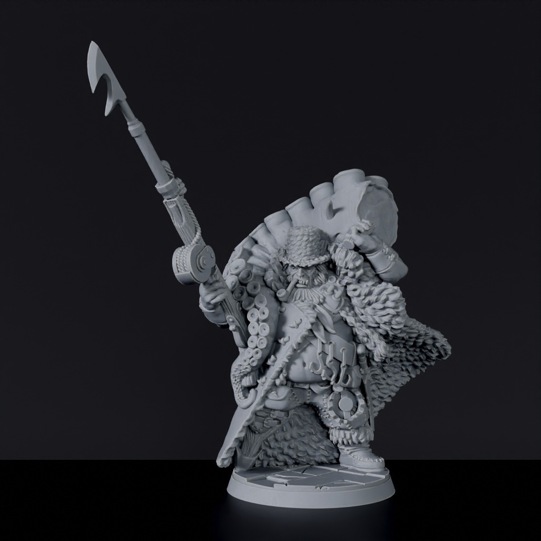 Captain Narom with Ackimo & Mika - fantasy minis - Bloodsail Ogres