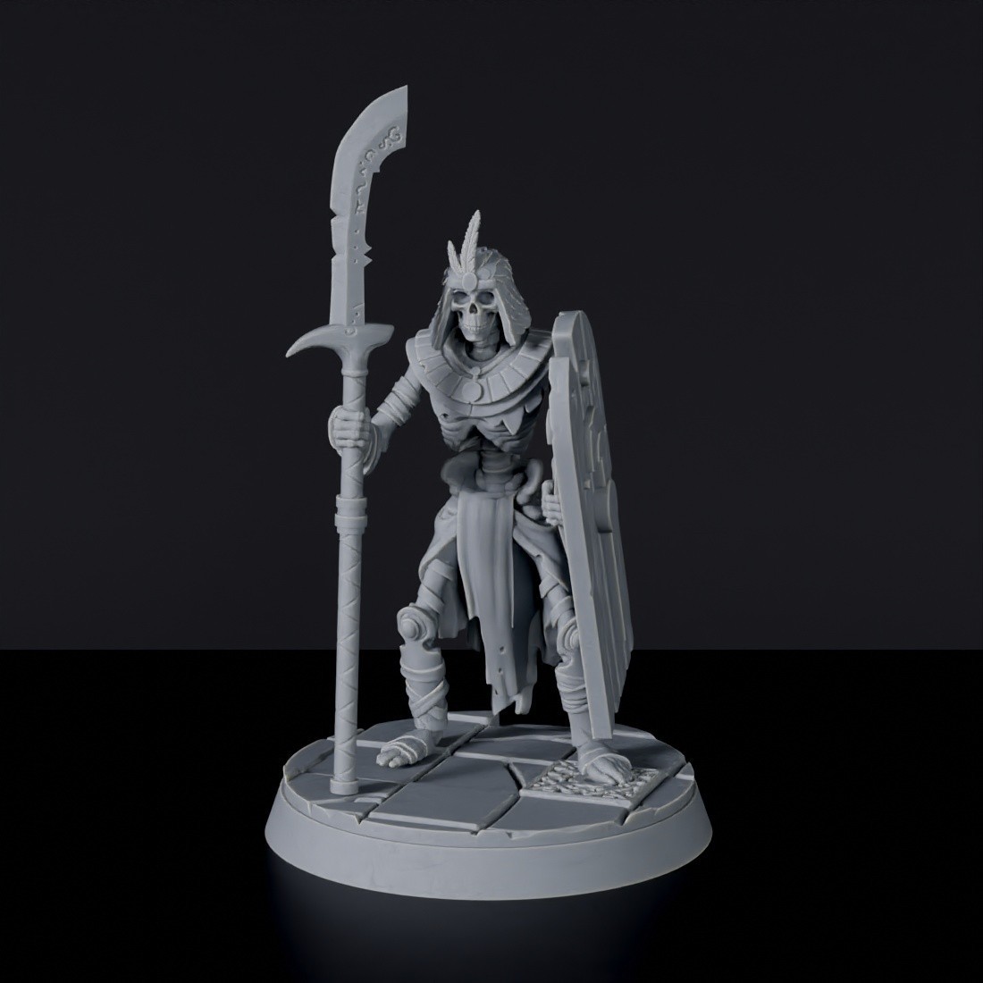 Ancestral Skeletons - fighter fantasy miniature - Gods of Sun and Sand